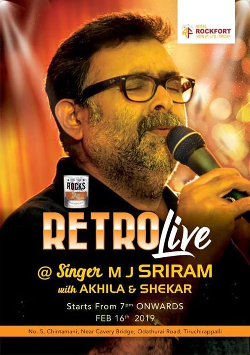Retro live by singer Sri Ram, Find details of Retro live by singer Sri ...